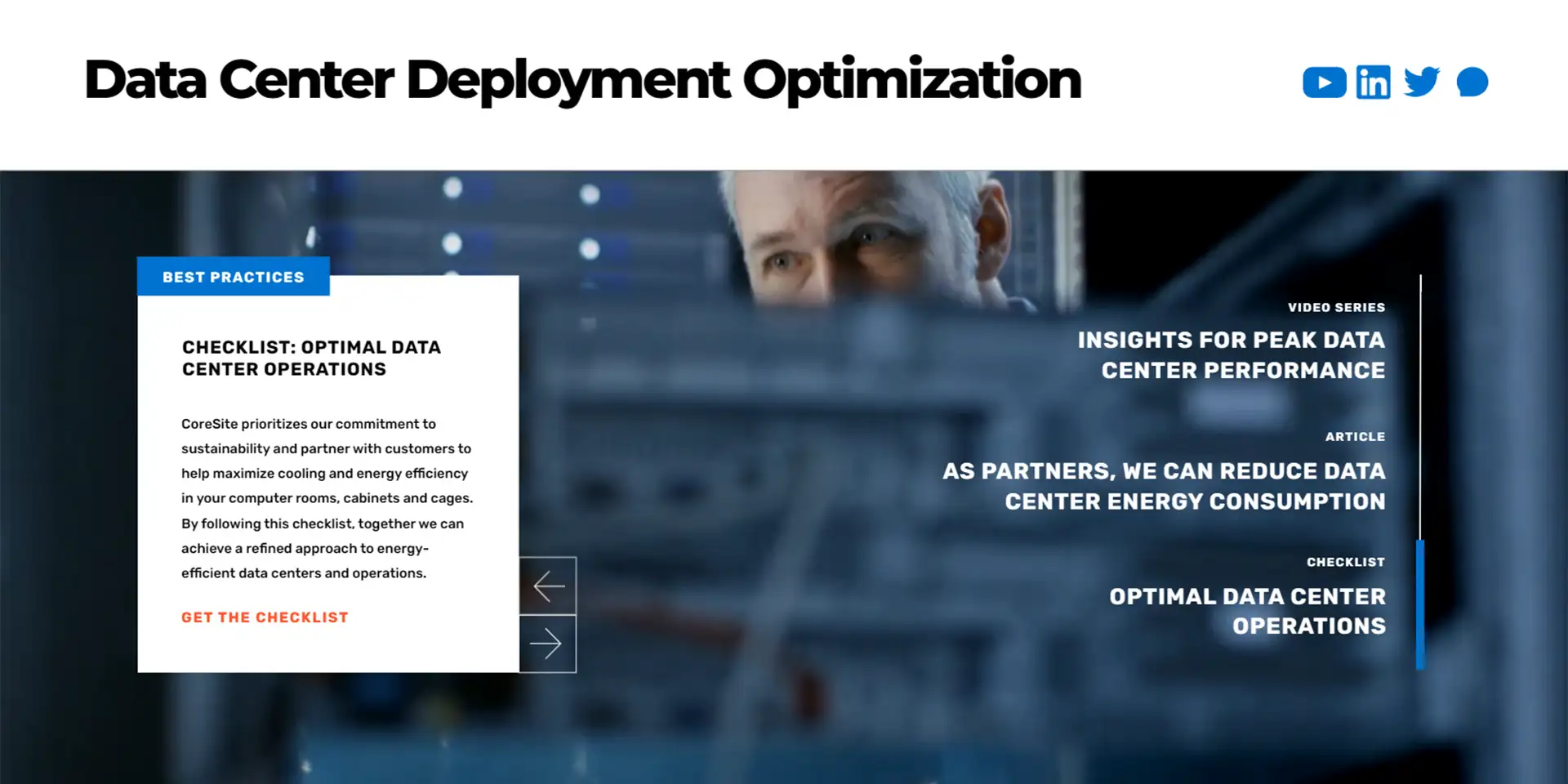Data Center Deployment Optimization Data Center Deployment Optimization