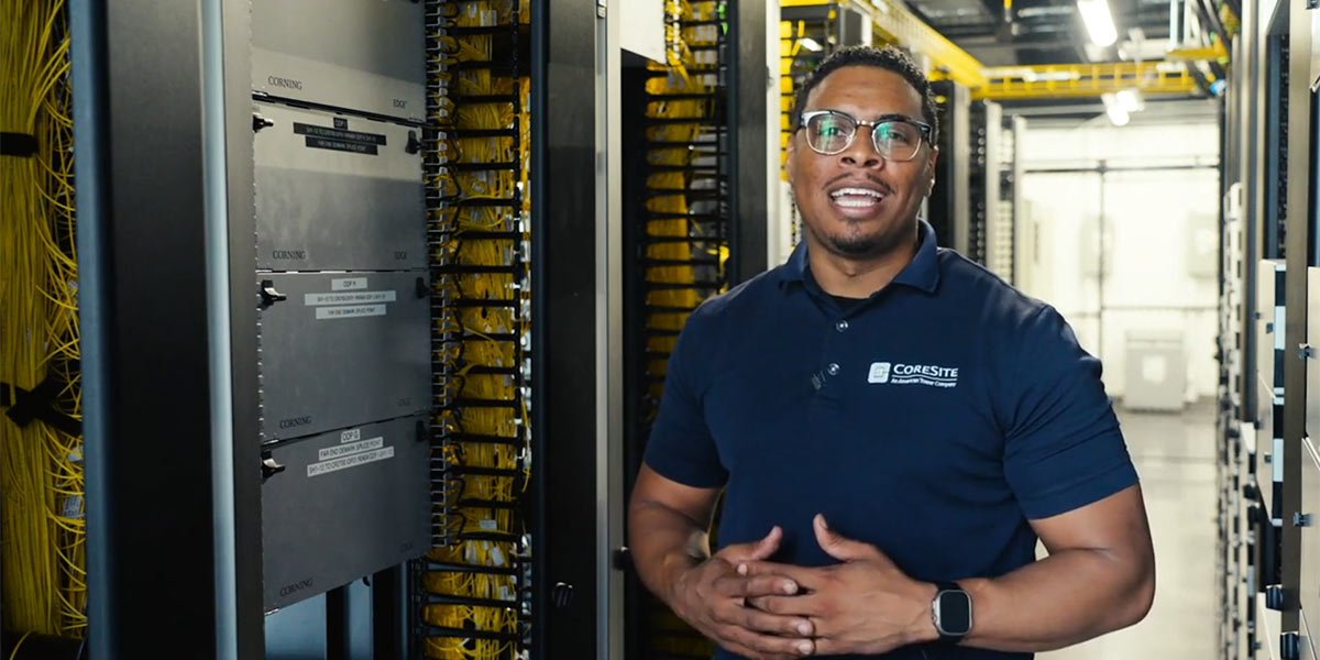 What is a meet-me room in a data center